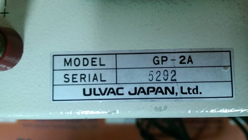 ULVAC GP-2A - 裕益科技自動化設備可程式編碼器PLC分散式控制系統DCS